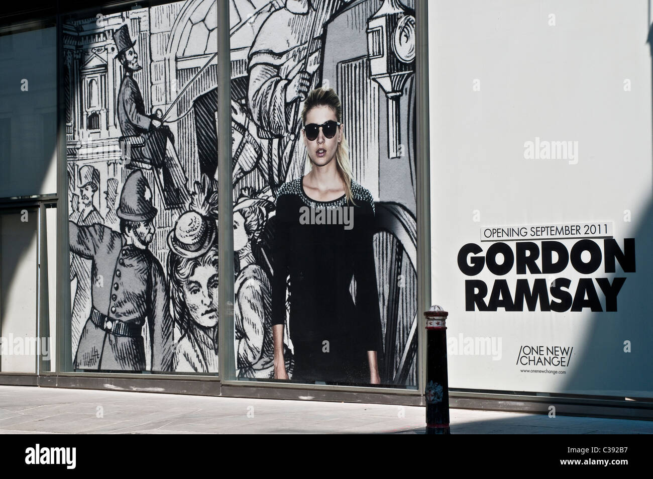 Advertisement for the opening of new Gordon Ramsay restaurant at One ...