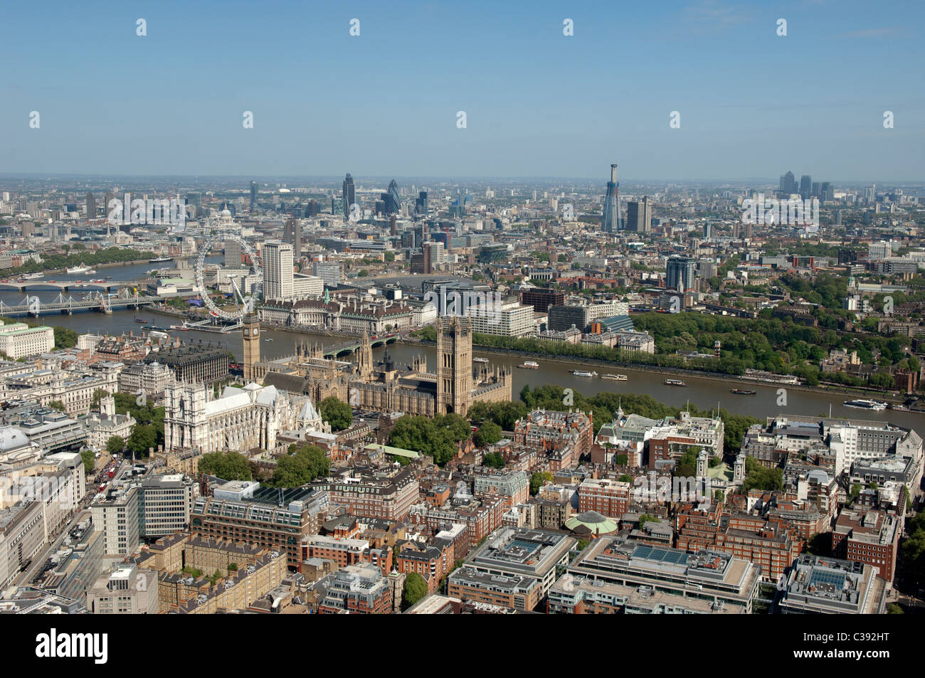 Aerial view of parliament square london hi-res stock photography and ...