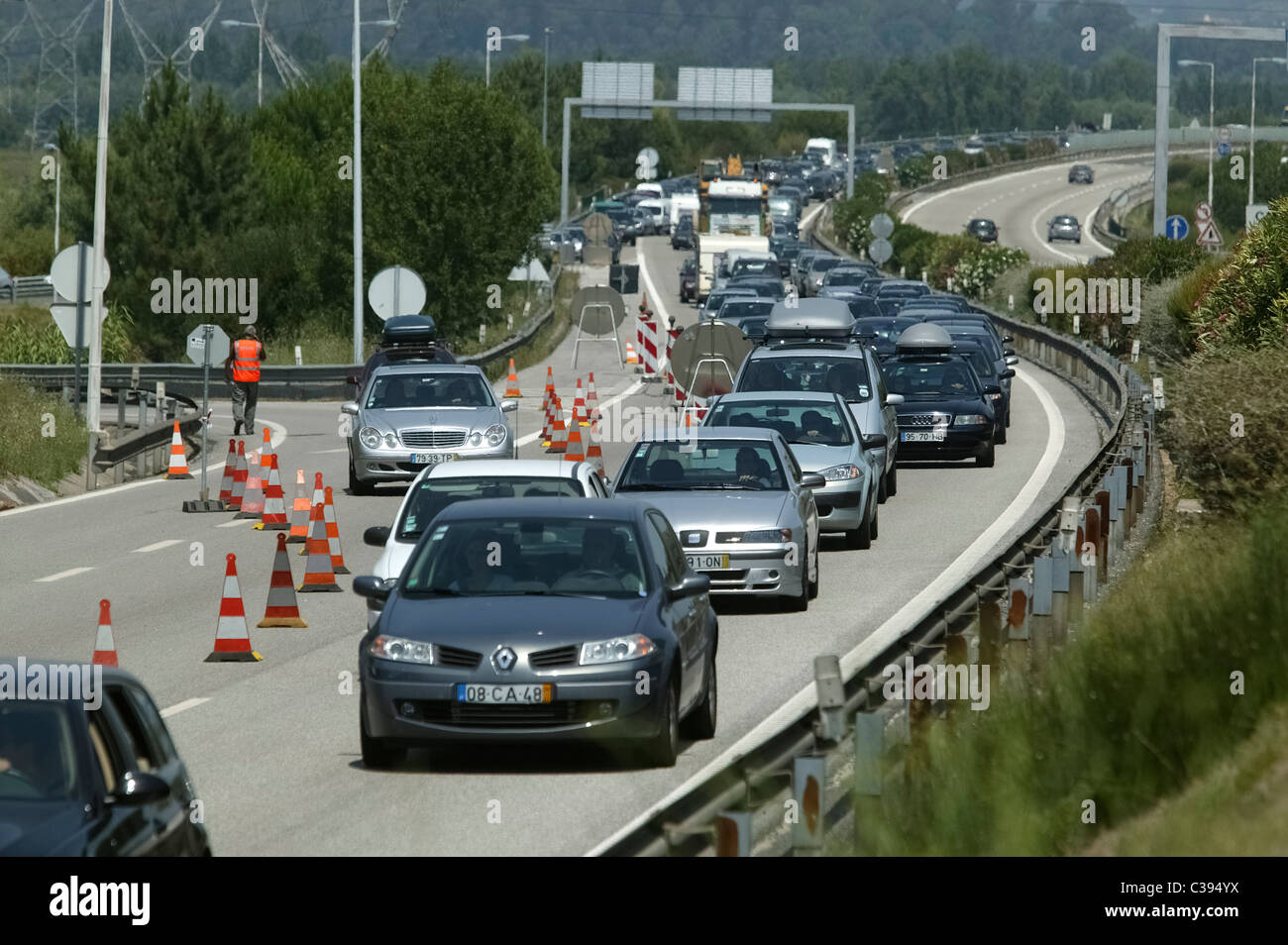 Merging traffic hi-res stock photography and images - Alamy