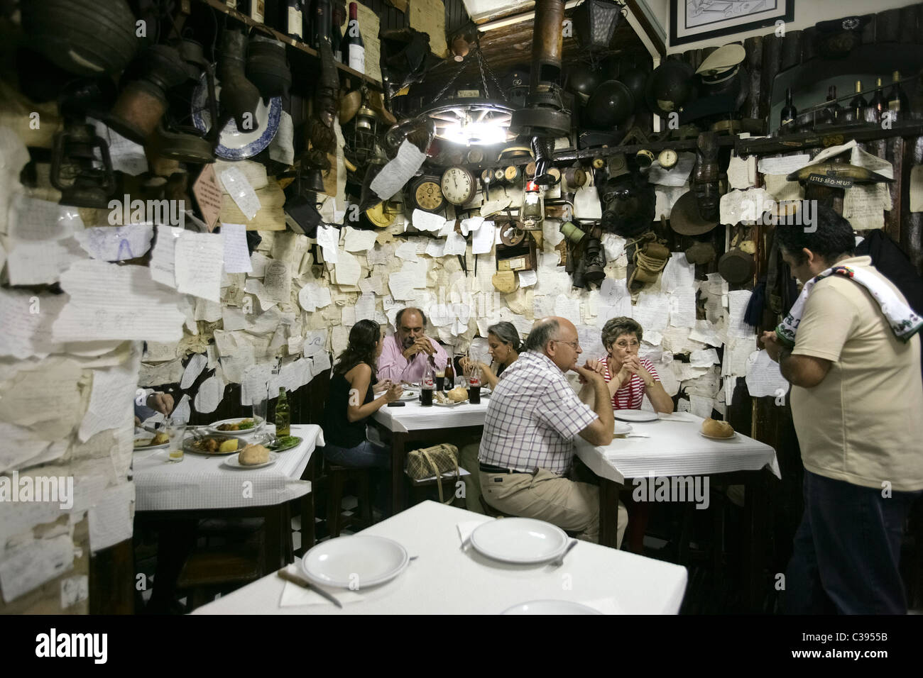Typical restaurant Zé Manel dos Ossos in Coimbra, Portugal Stock Photo ...
