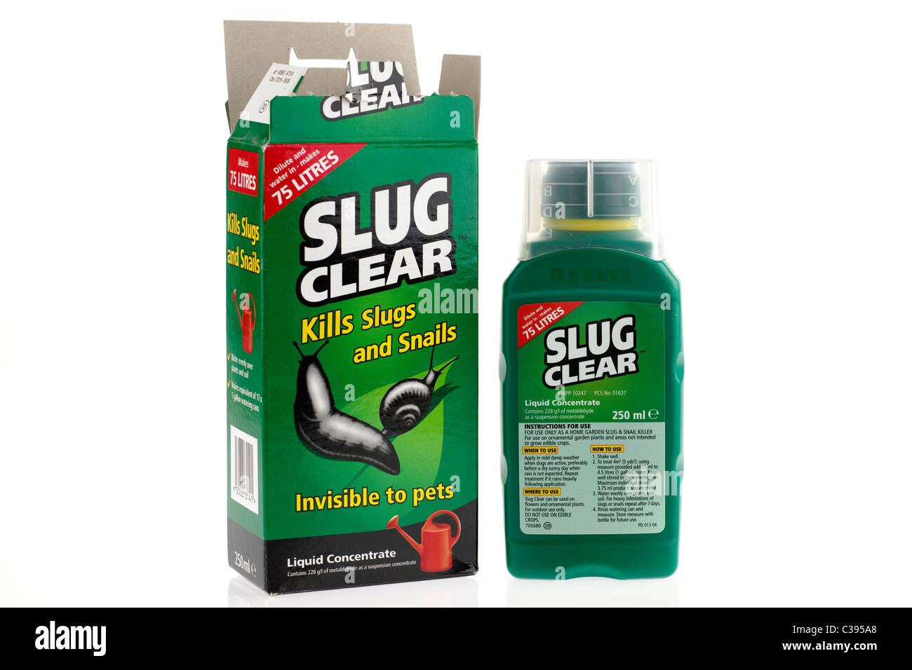 250 millilitre Boxed liquid concentrate slug and snail killer Stock ...