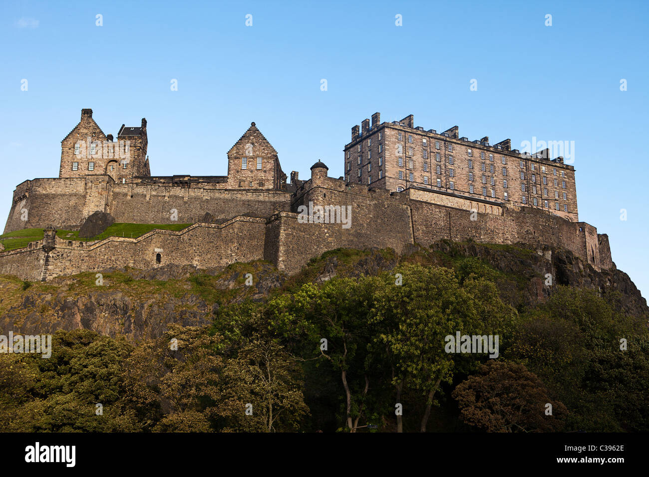 Edinburgh Castle Fortress Stock Photo - Alamy
