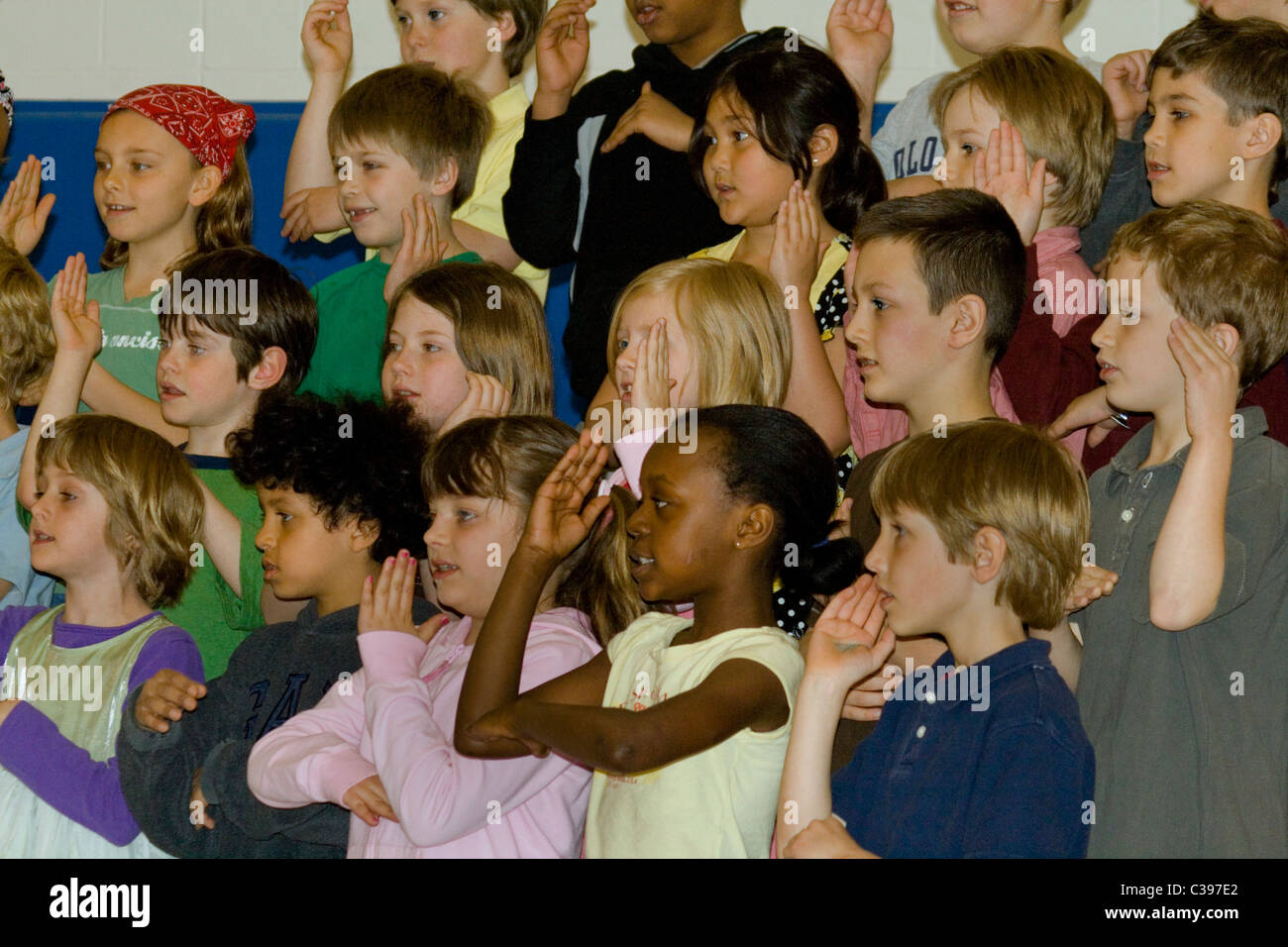 African school children singing hi-res stock photography and images - Alamy