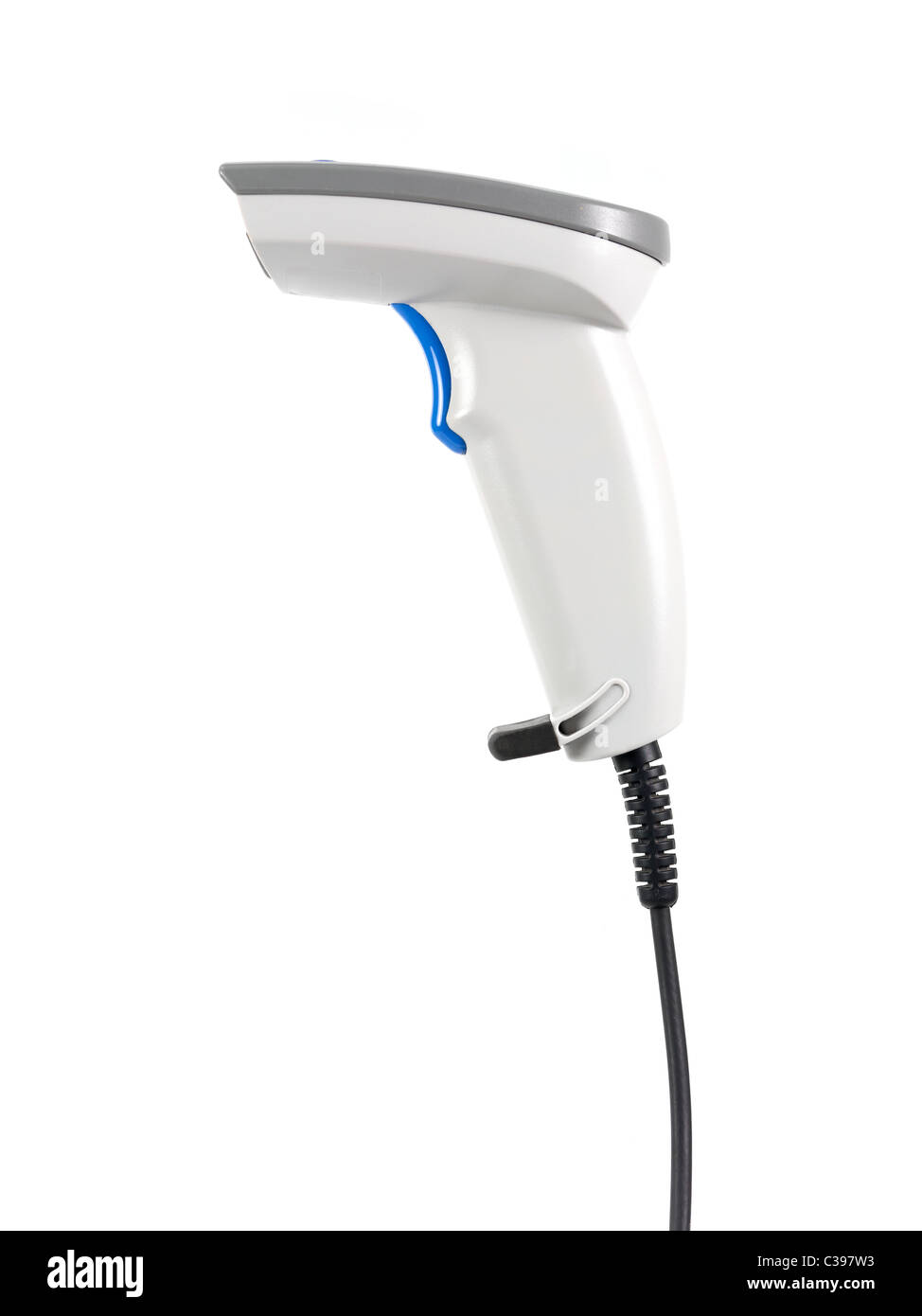 A barcode scanner isolated against a white background Stock Photo - Alamy