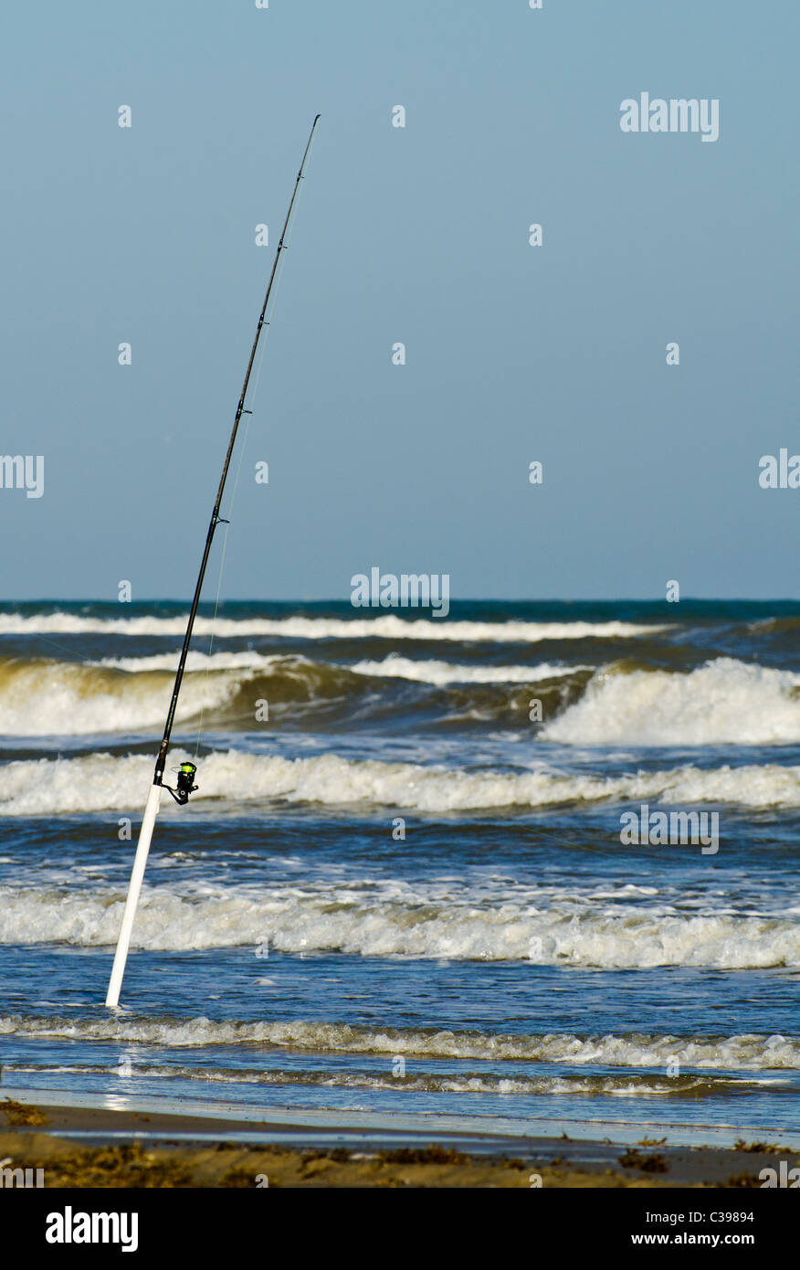 Surfcasting beach fishing hi-res stock photography and images - Alamy