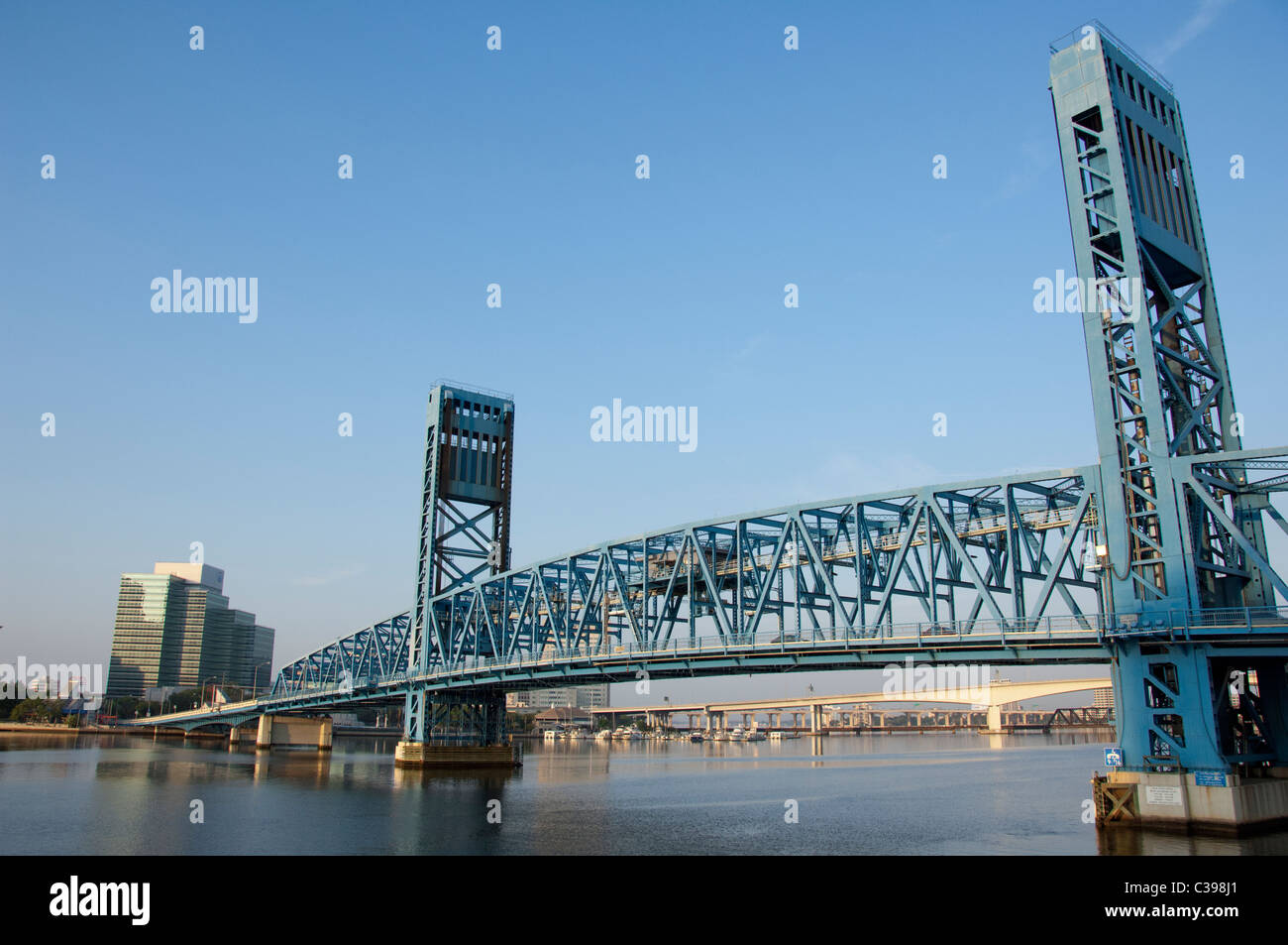 Florida, Jacksonville. The Jacksonville Landing area along the St ...