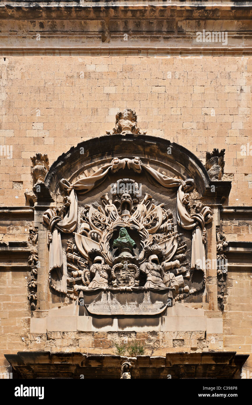 Wall decoration, Valletta, Malta Stock Photo - Alamy