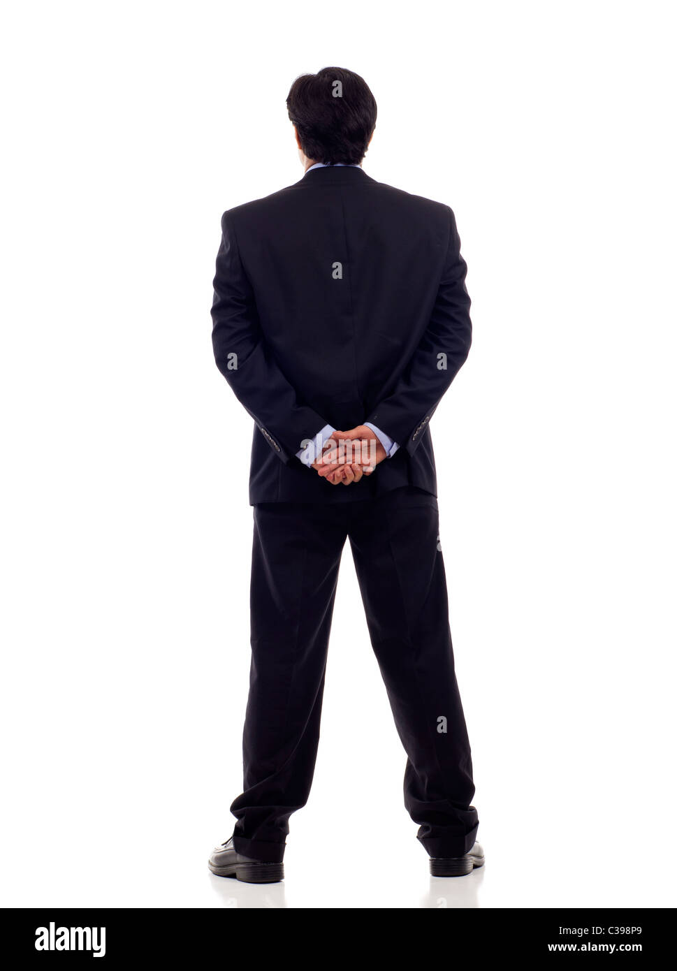 Back pose smart young guy hi-res stock photography and images - Alamy