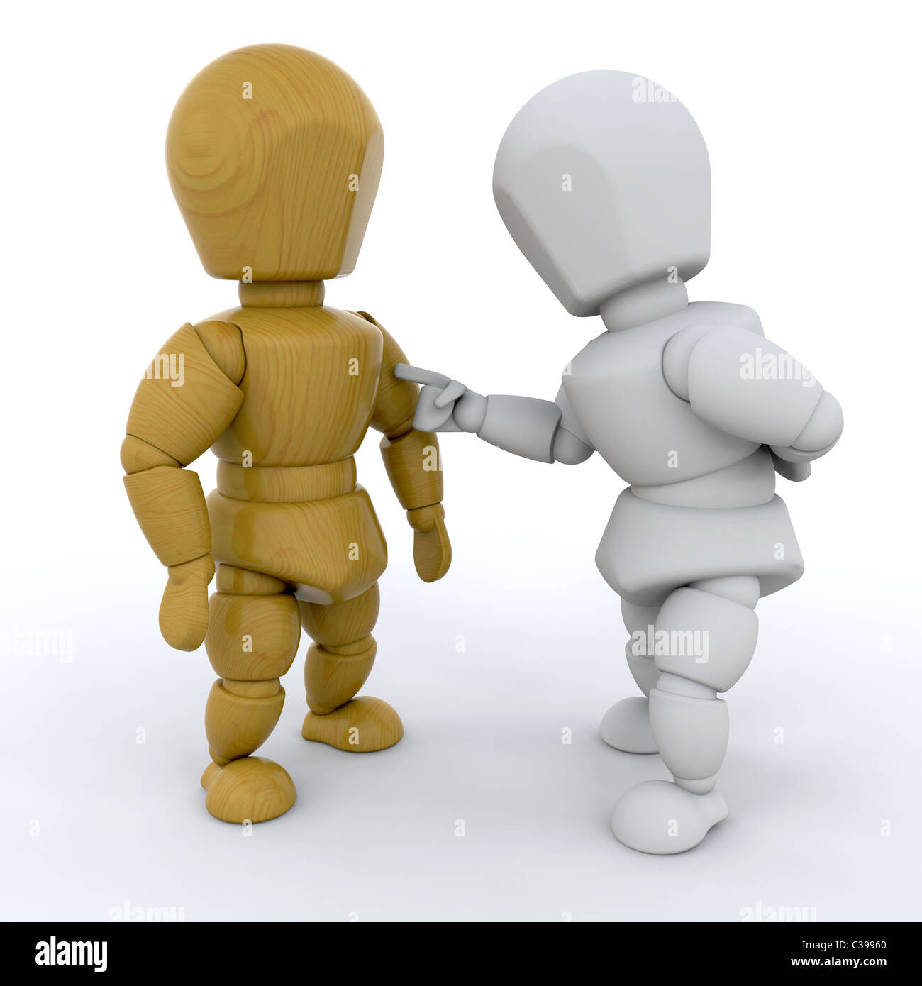 3d render depicting apparent differences Stock Photo - Alamy