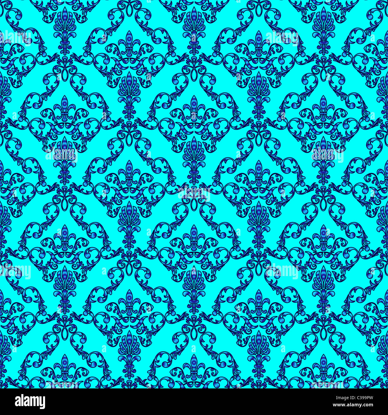 Seamless wallpaper pattern from abstract smooth forms, vector Stock ...