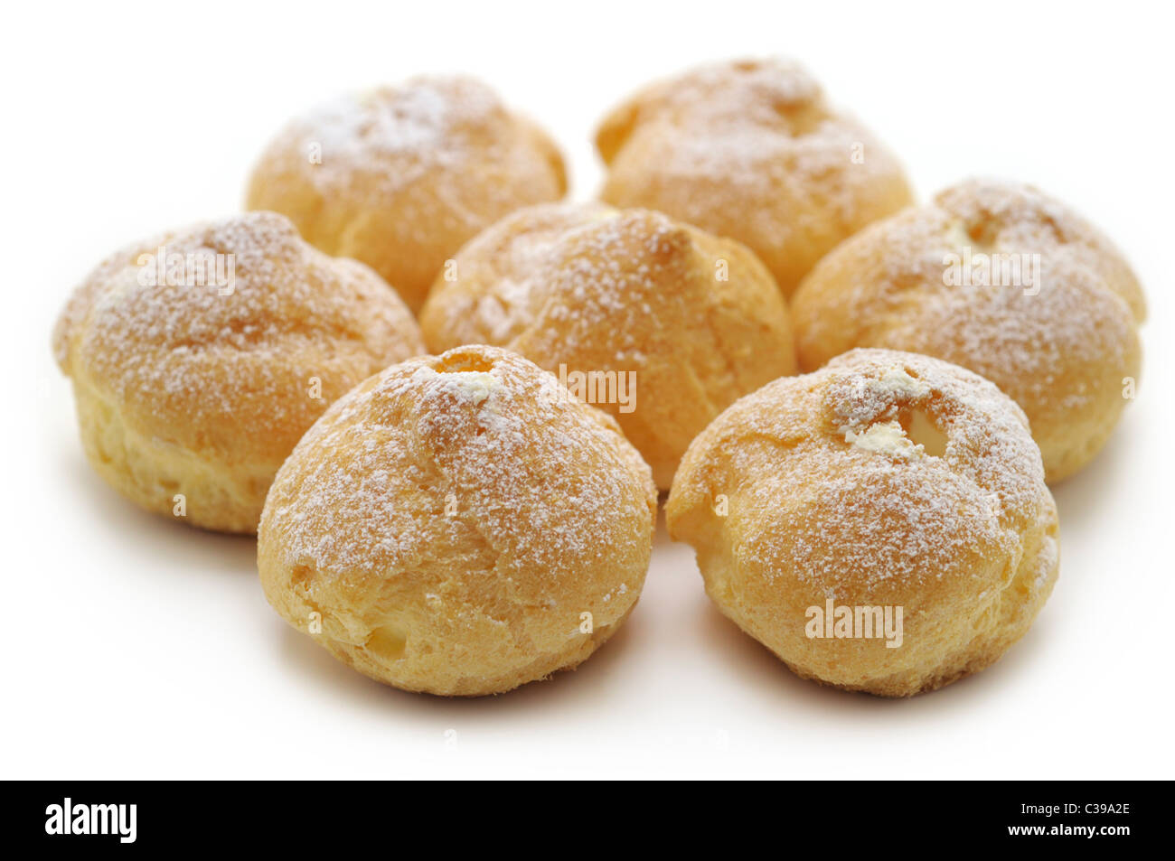 Mini Cream Puffs Stock Photo - Alamy
