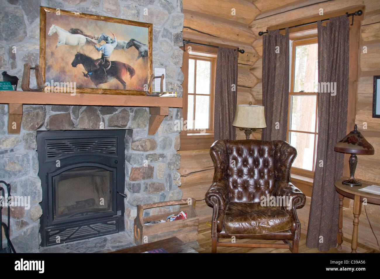 Luxury guest cabin interior, Devil's Thumb Ranch Resort and Spa, Rocky ...