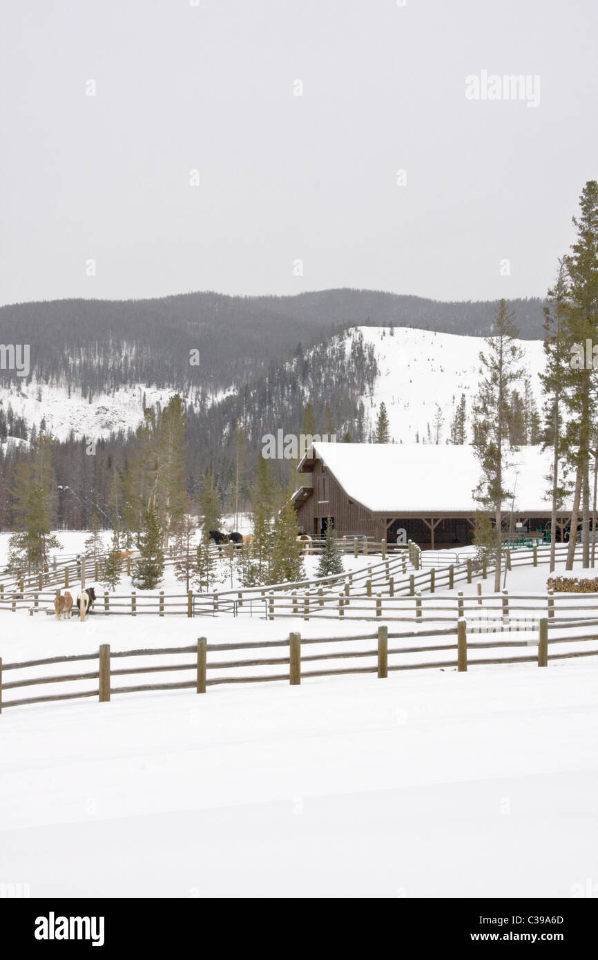 Devil's Thumb Ranch in winter, an environmentally friendly resort and ...