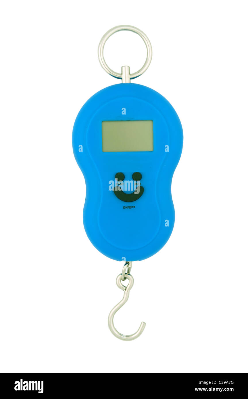 digital scales isolated on the white background Stock Photo - Alamy