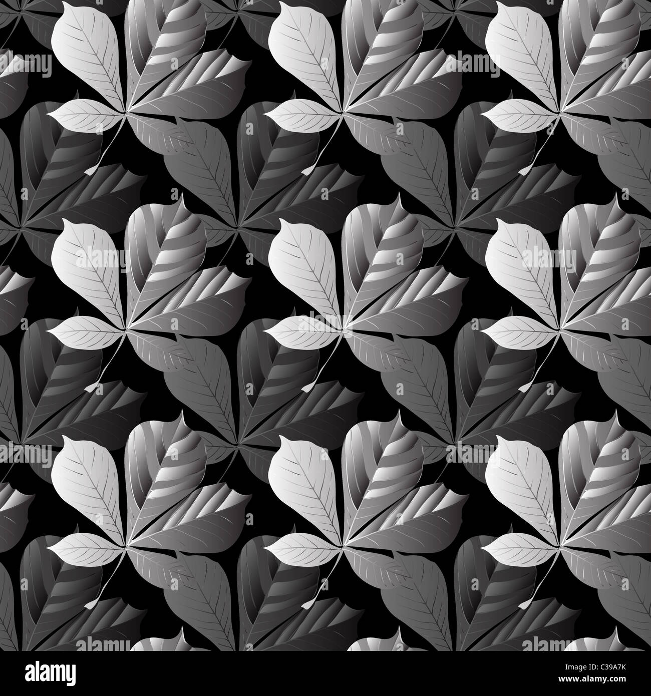 Seamless wallpaper pattern from abstract smooth forms, vector Stock ...