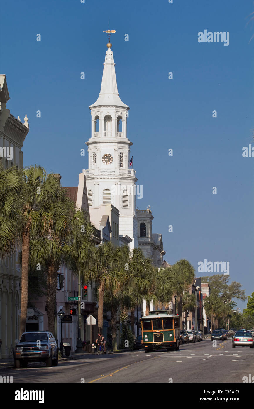 St Michaels Church downtown Charleston South Carolina Stock Photo - Alamy