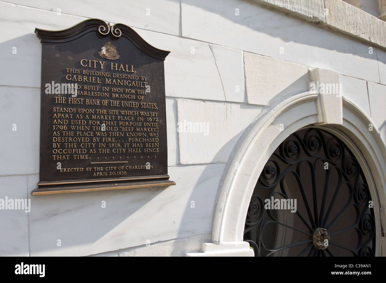 Charleston South Carolina City Hall 80 Broad Street Stock Photo - Alamy