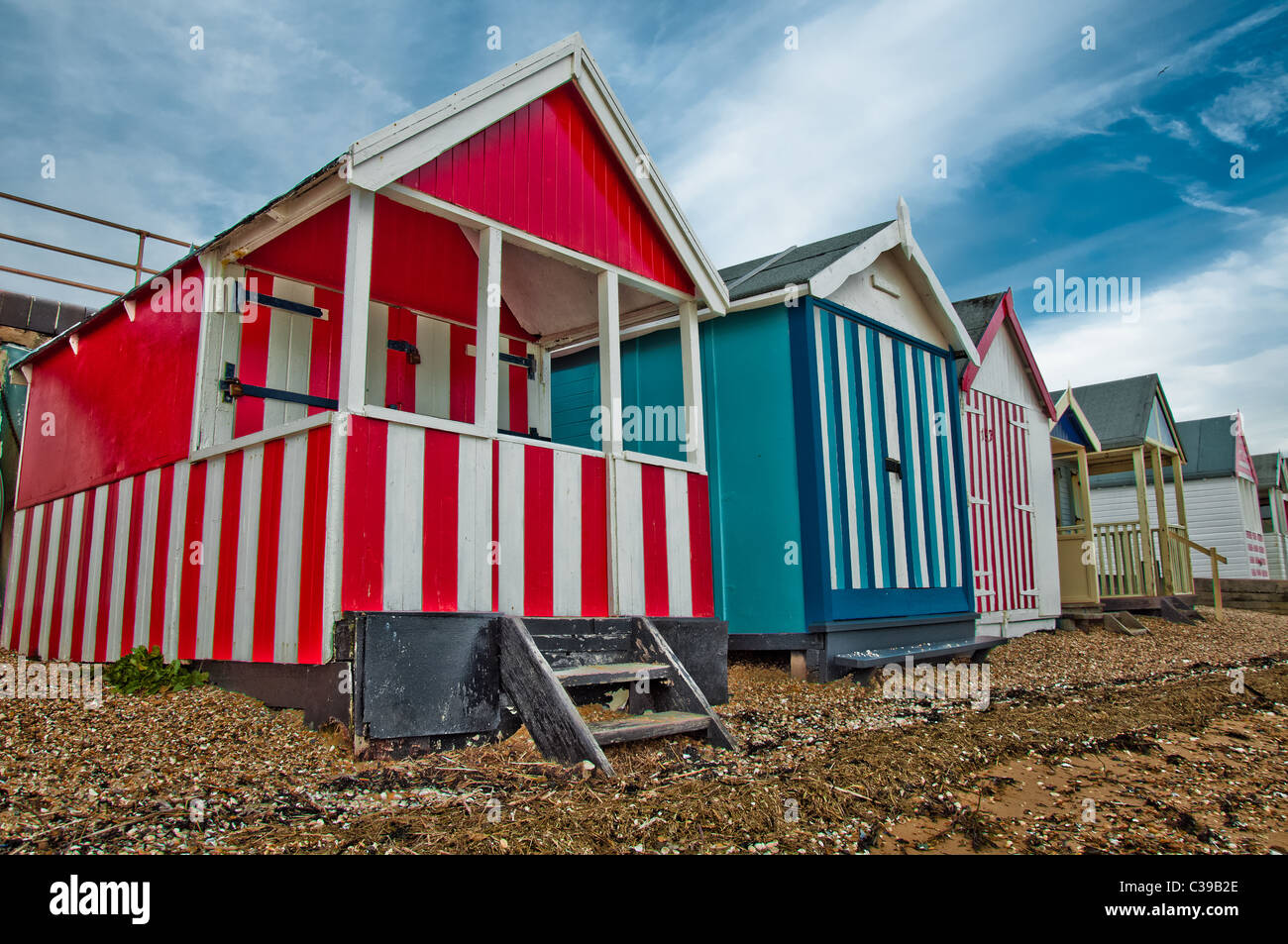 Southend's Beach Huts Stock Photo - Alamy