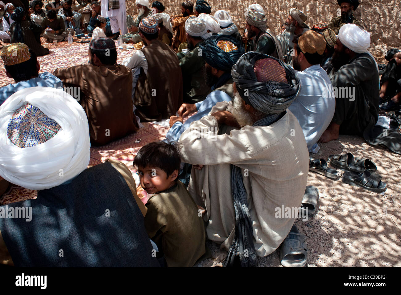 Village meeting in Helmand Afghanistan Stock Photo - Alamy