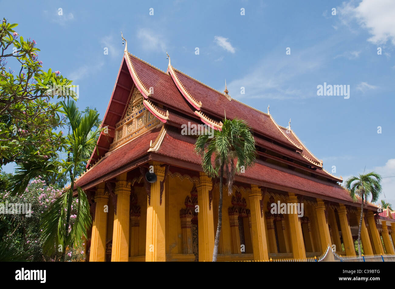 Buddhist Wat in Vientiane, Laos Stock Photo - Alamy
