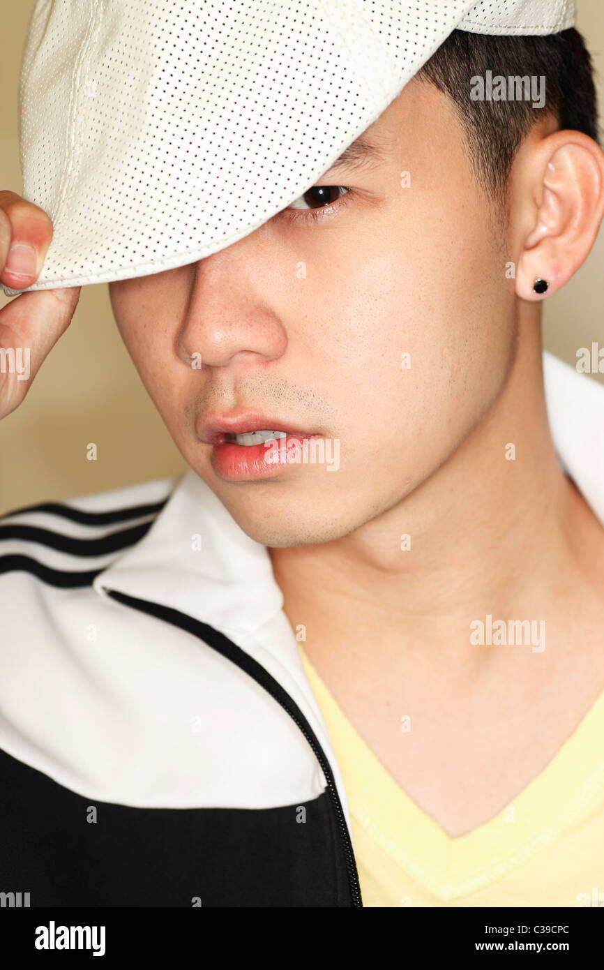 Man head cap hi-res stock photography and images - Alamy