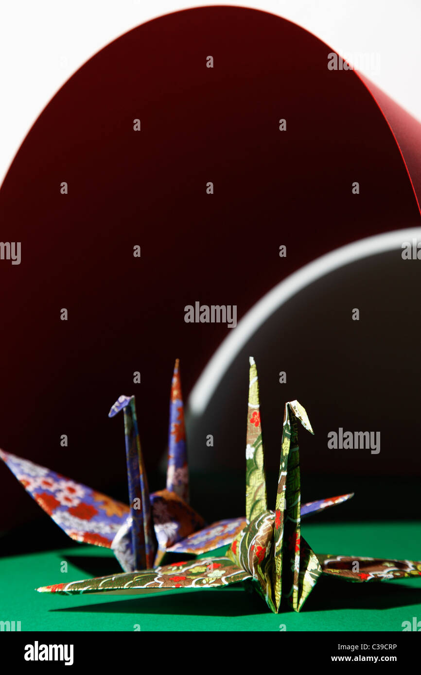 Two japanese make origami hi-res stock photography and images - Alamy