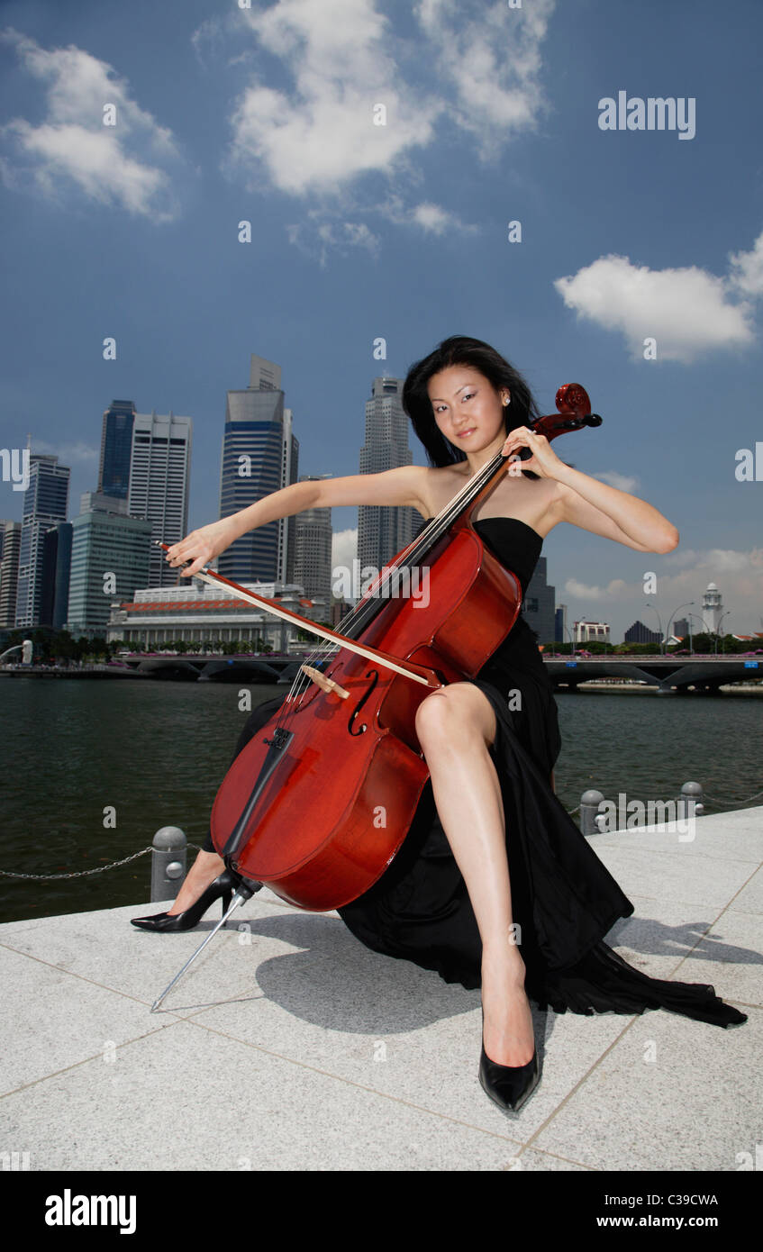 Woman Playing Cello High Resolution Stock Photography and Images - Alamy
