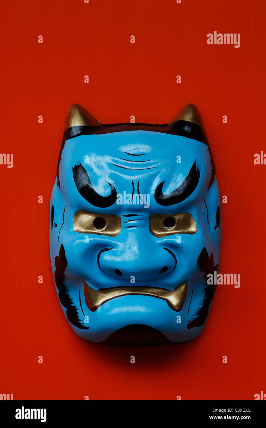Traditional Japanese mask Stock Photo - Alamy