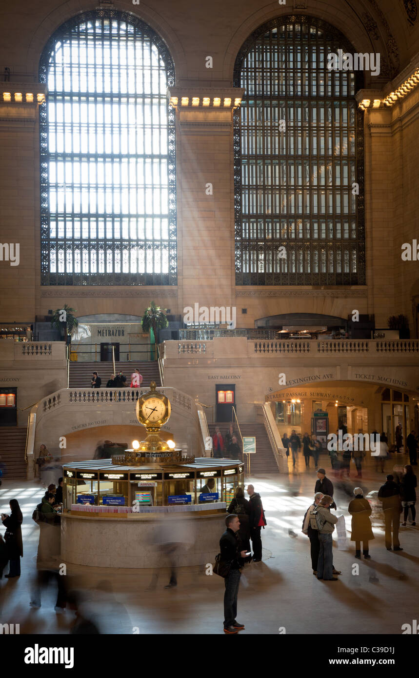 The Main Concourse in New York City's Grand Central Terminal Stock ...