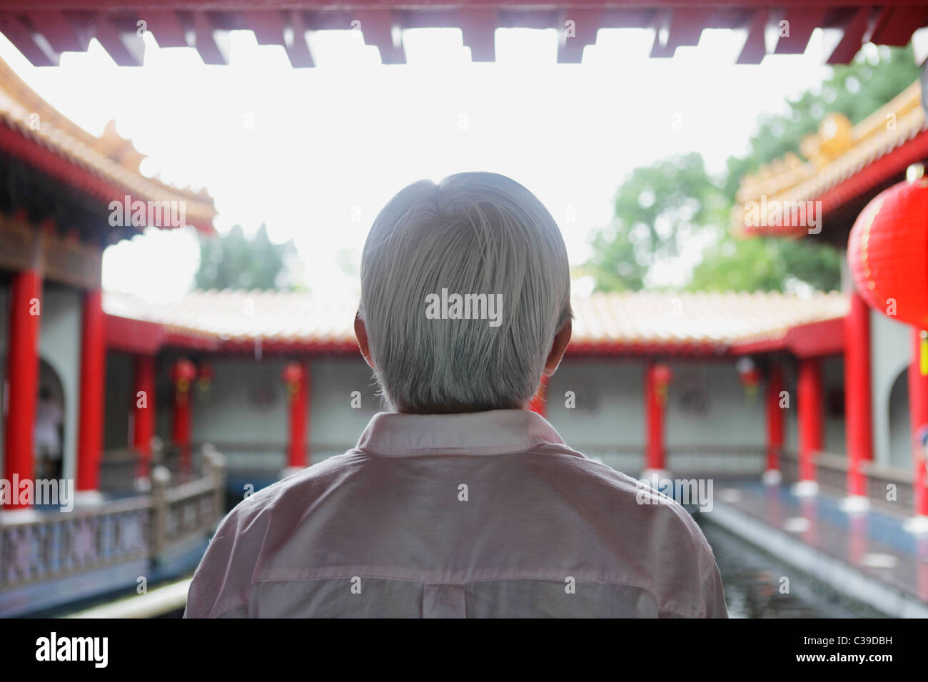 Grey temple hi-res stock photography and images - Alamy