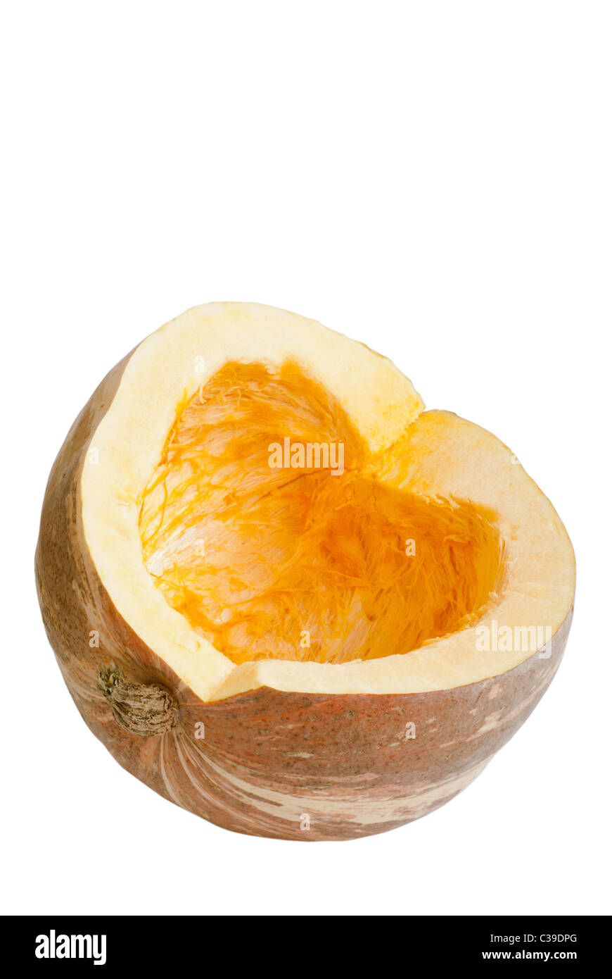 Half pumpkin on white hi-res stock photography and images - Alamy