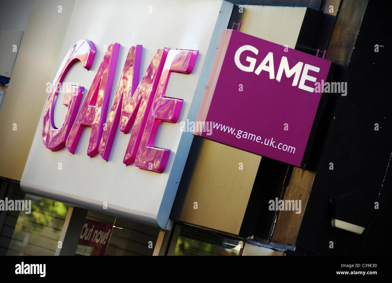 External shot of a GAME store Stock Photo - Alamy