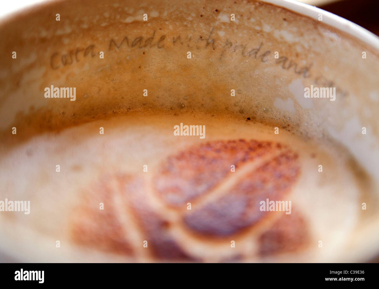 Illustrative image of Costa Coffee, part of the Whitbread group Stock ...