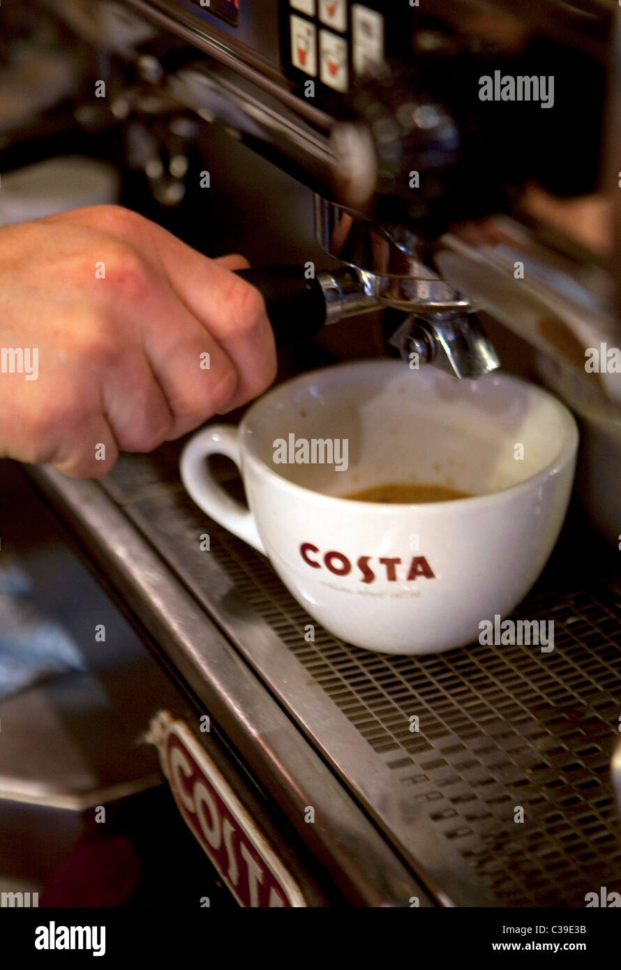 Illustrative image of Costa Coffee, part of the Whitbread group Stock ...