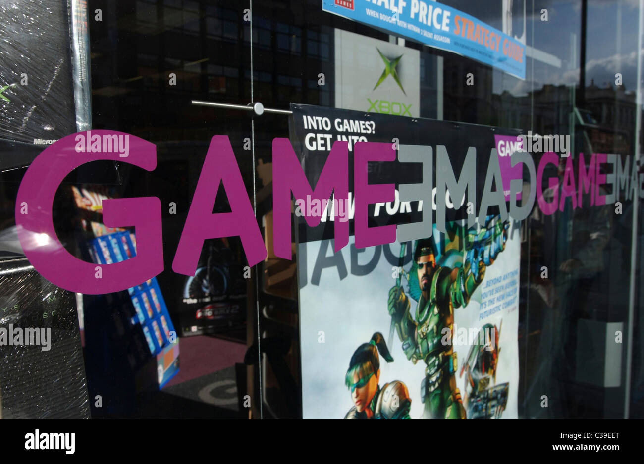 Pictured: A GAME window display Stock Photo - Alamy