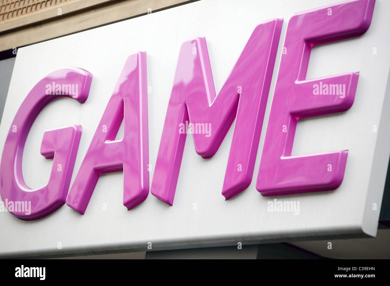 External shot of a GAME store Stock Photo - Alamy