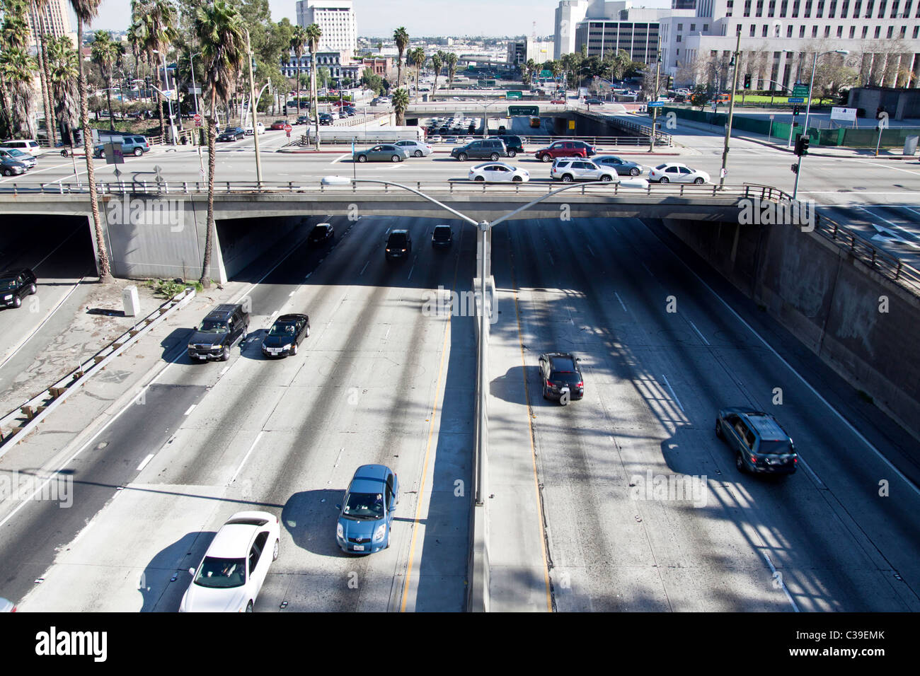 5th freeway downtown Los Angeles, California Stock Photo - Alamy