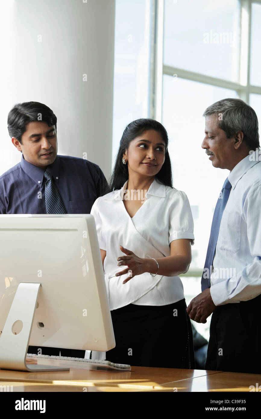 Indian men discussing business hi-res stock photography and images - Alamy