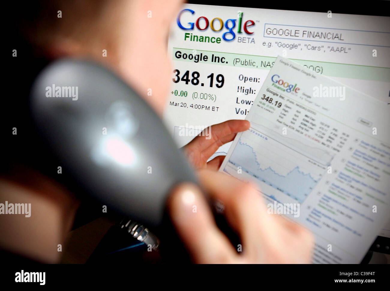 Google finance hi-res stock photography and images - Alamy