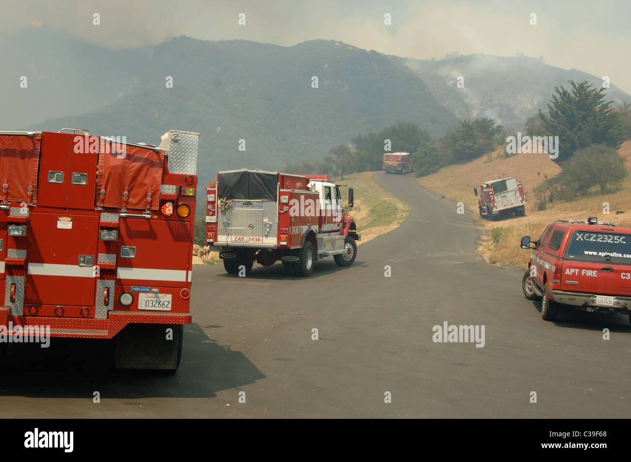 A violent fire sweeps through Santa Barbara County and Jesusita ...