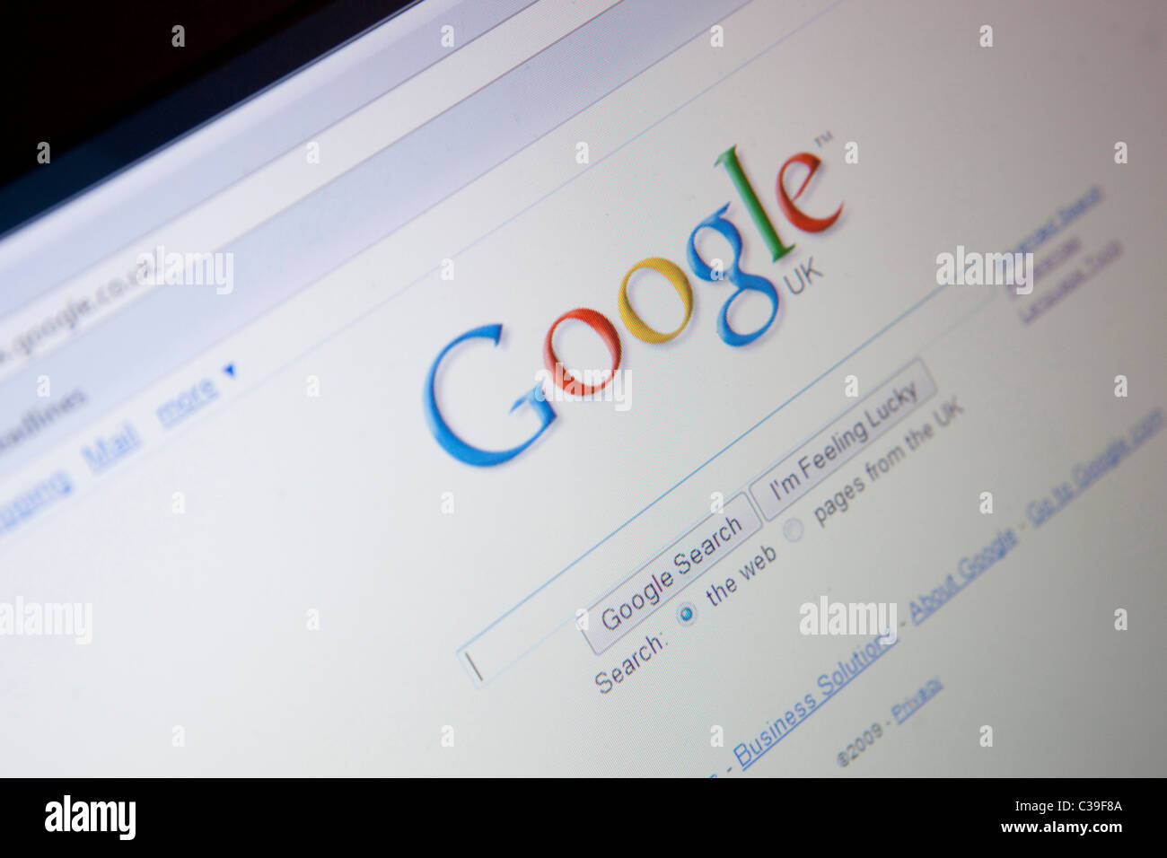 Illustrative image of the Google search engine website Stock Photo - Alamy