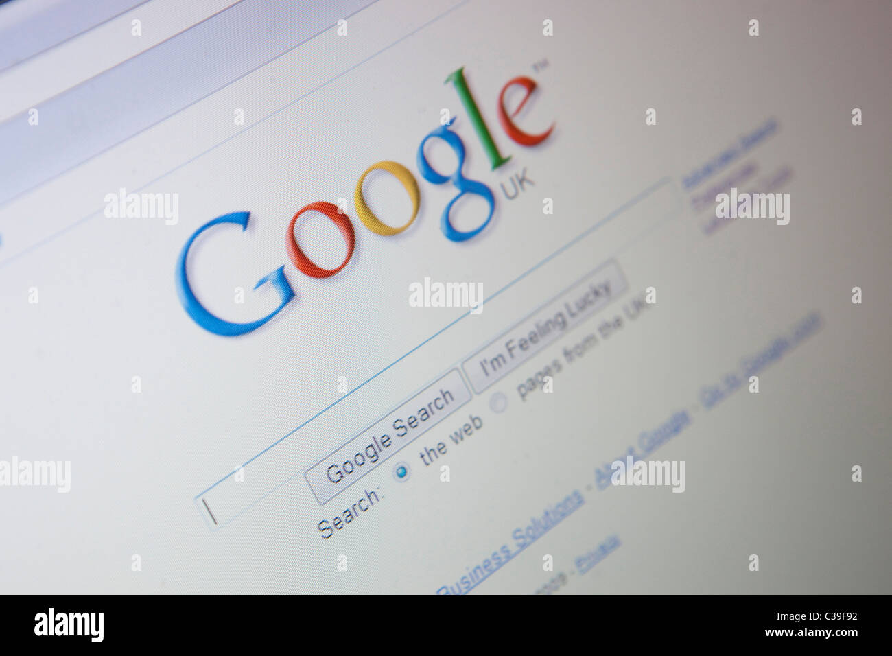 Illustrative image of the Google search engine website Stock Photo - Alamy