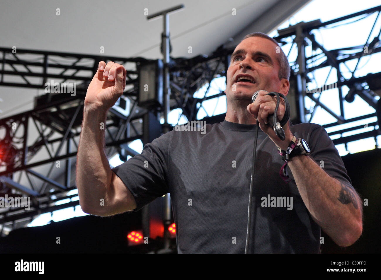 American singer-songwriter and stand-up comedian Henry Rollins talks ...