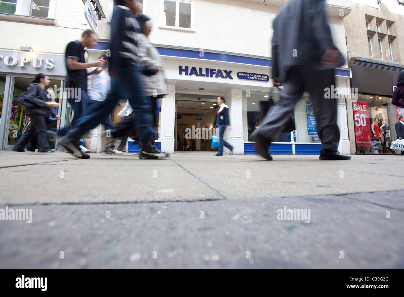 Exterior shot of a Halifax Bank of Scotland branch Stock Photo - Alamy