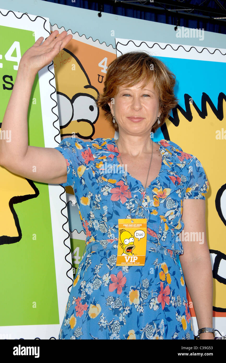 Yeardley Smith voice of Lisa Simpson Stamps of Simpsons characters are ...