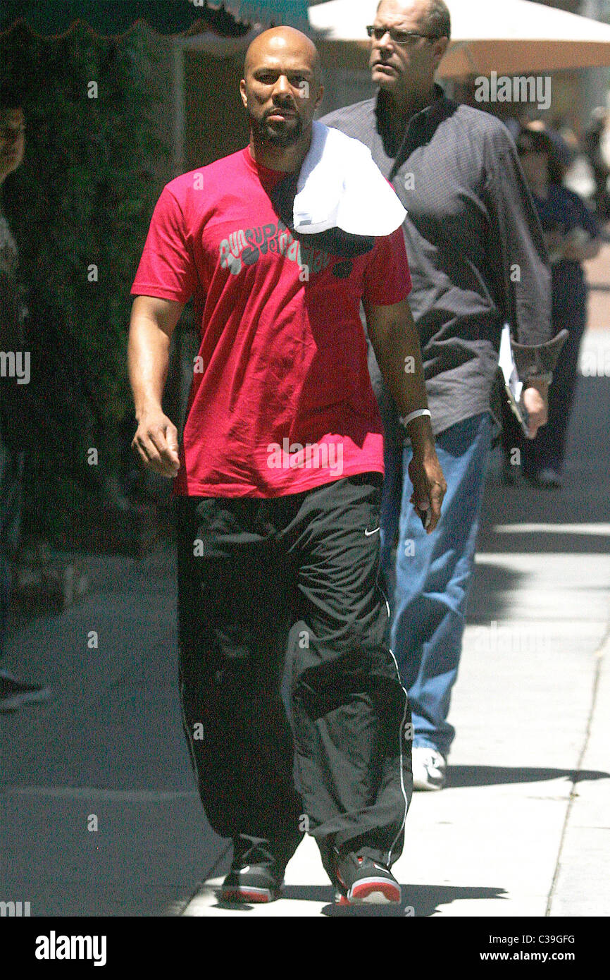 Terminator Salvation' co-star Common, looking like he just left the gym ...