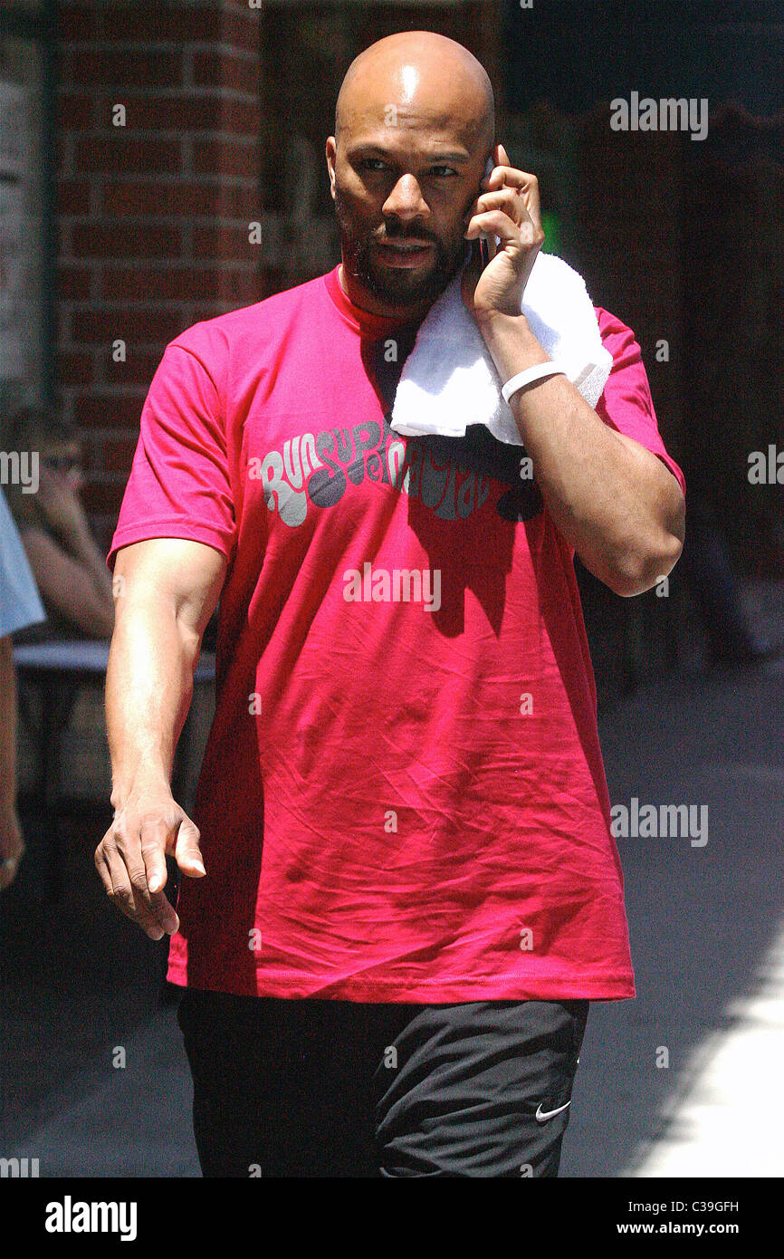 Terminator Salvation' co-star Common, looking like he just left the gym ...