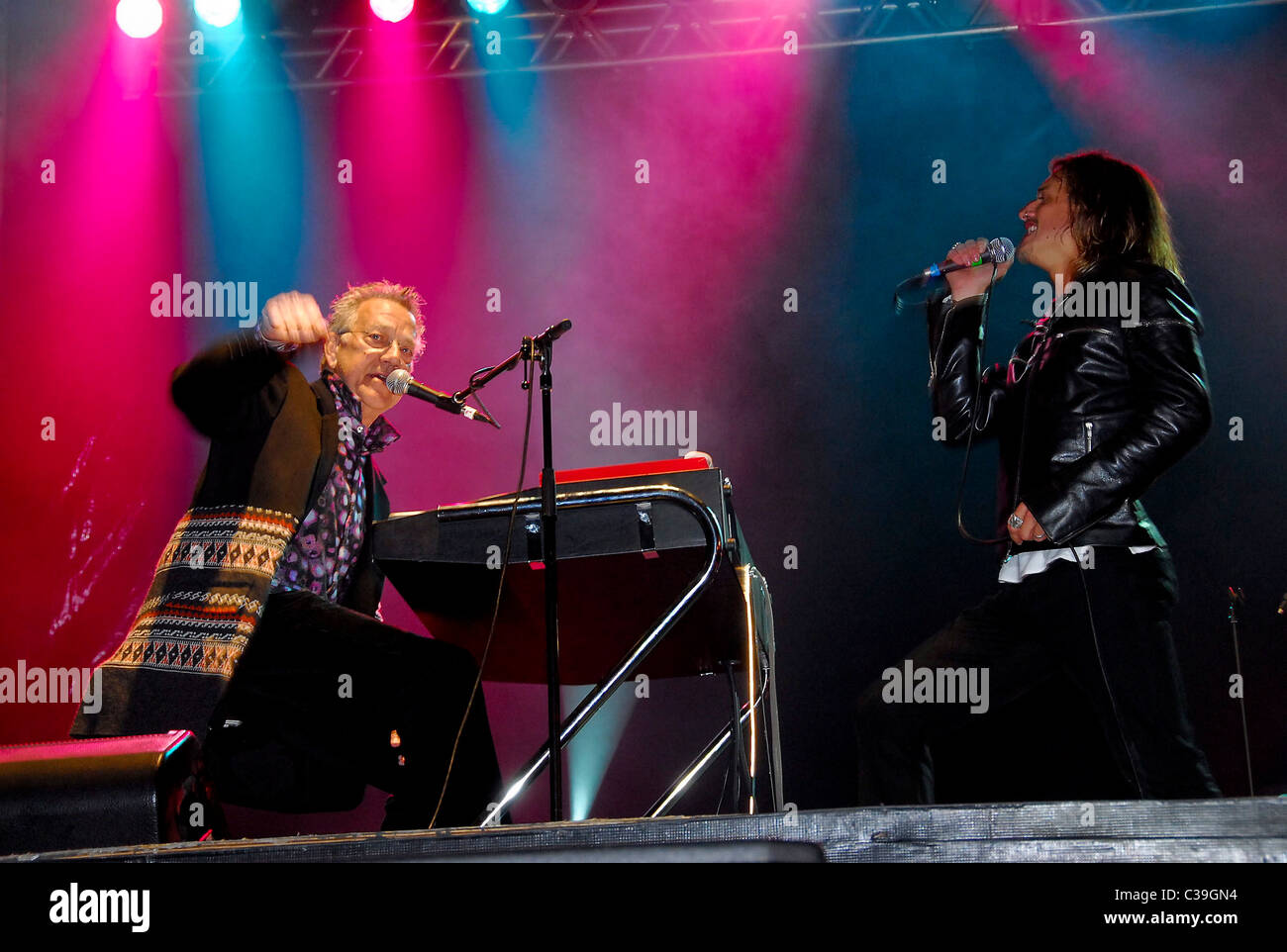 The Doors performing live in concert Sao Paulo, Brazil - 18.04.09 Stock ...