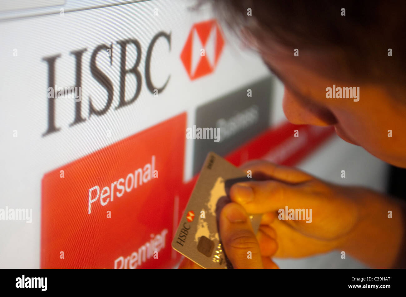 Illustrative image of the HSBC website Stock Photo - Alamy