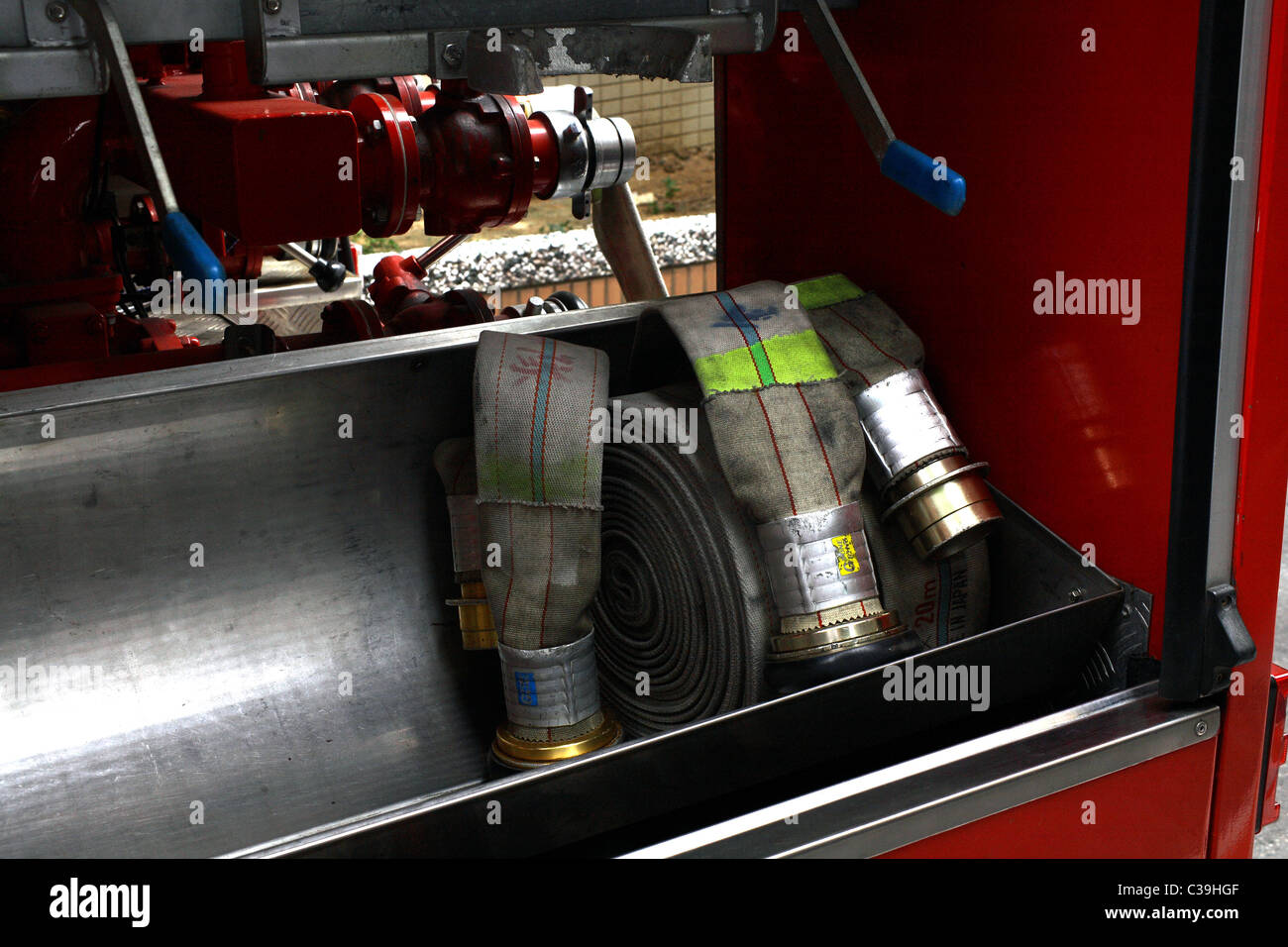 Fire hose connector hi-res stock photography and images - Alamy